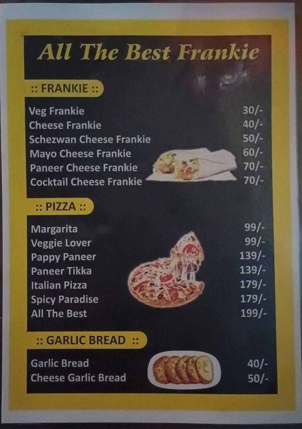 Menu at KRISHNA FRANKIE, Vyara