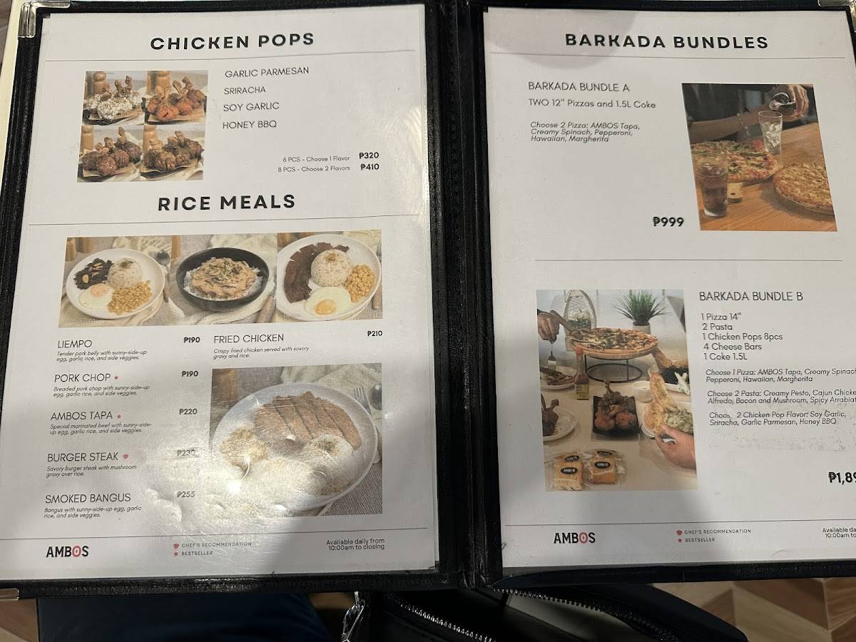 Menu at AMBOS Panaderia + Cocina - Laguna Belair restaurant, Santa Rosa