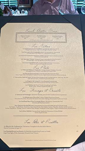 Menu at AMUZ Gourmet Restaurant, Jakarta