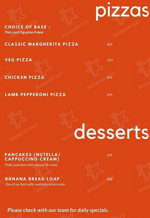 Menu at Aaromale - Cafe & Creative Community, Hyderabad