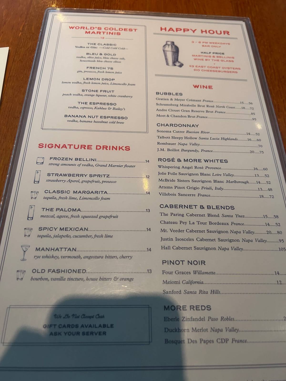 Menu at Hudson House restaurant, Addison, Belt Line Rd