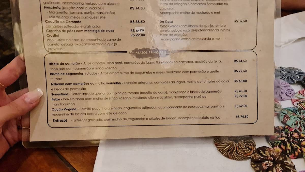 Menu em Agridoce Bistrô Praia Do Rosa restaurante, Imbituba