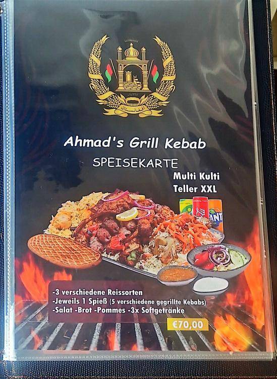 Carta del restaurante Ahmads Grill Kebab, Kassel