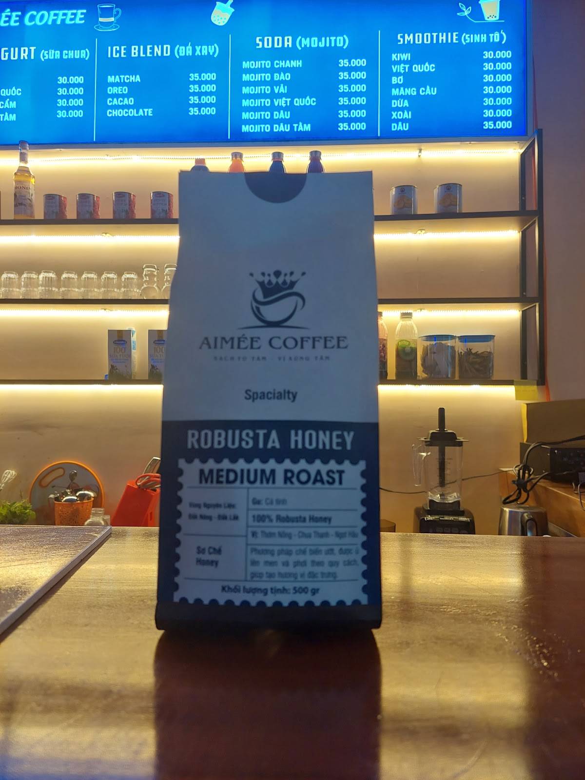 Menu at Aimée Coffee, Buon Ma Thuot