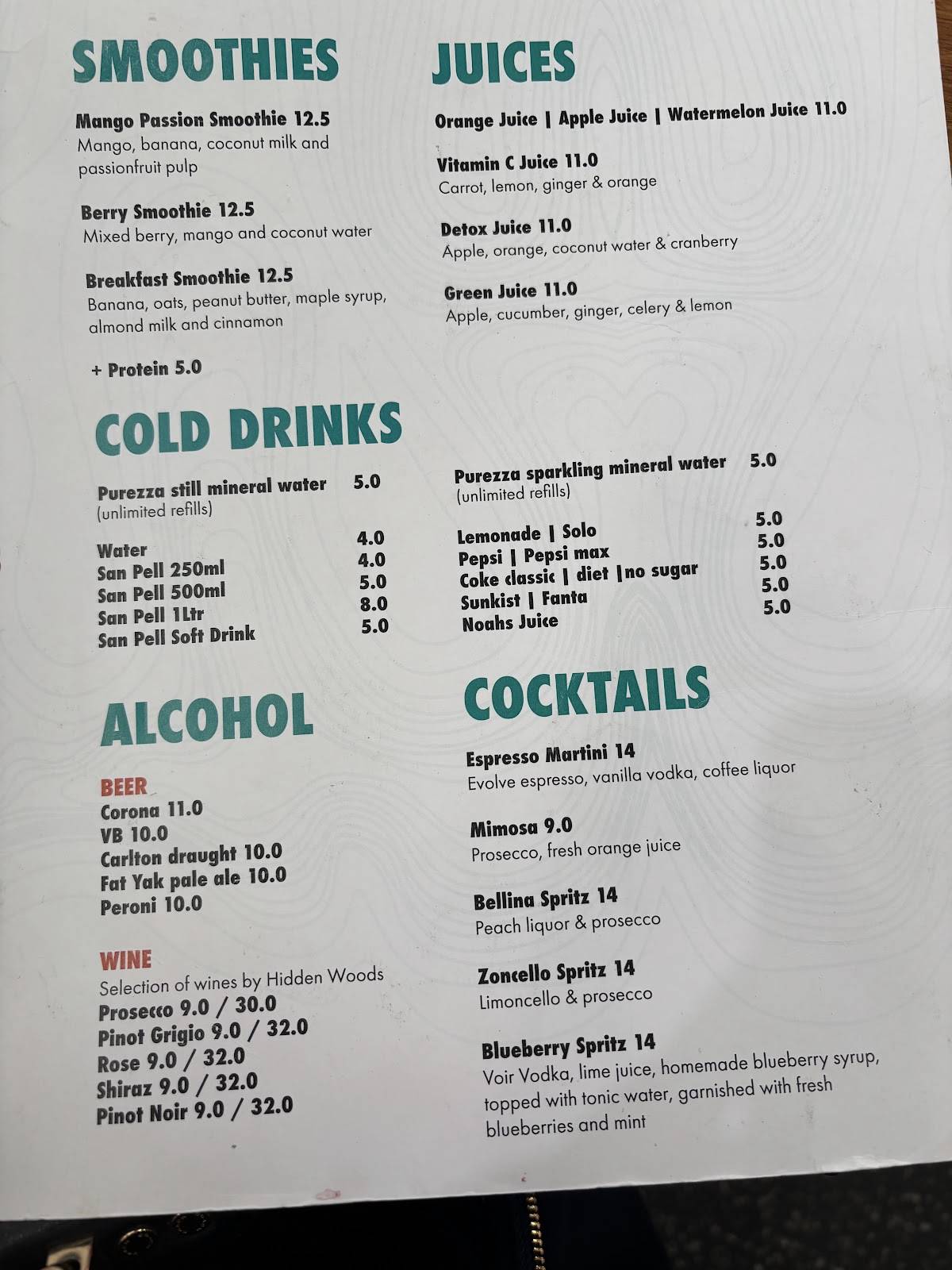 Menu at Roasting Warehouse Airport West cafe, Airport West