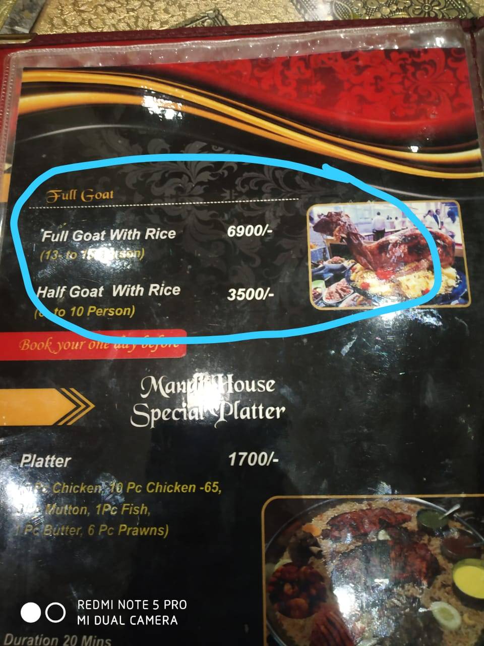 Menu at Aladdin Arabian Family Restaurant, Hyderabad