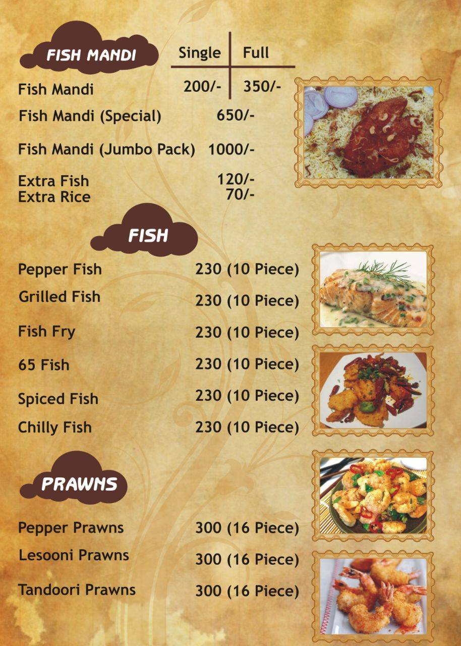 Menu at Aladdin Arabian Family Restaurant, Hyderabad