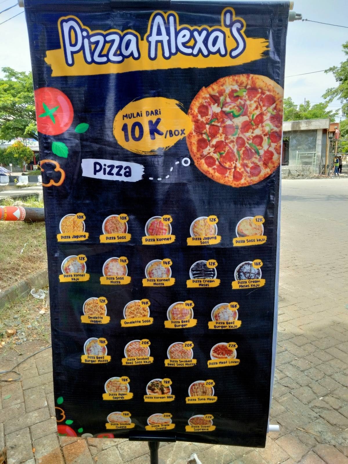 Menu at Alexa's Pizza pizzeria, Semarang