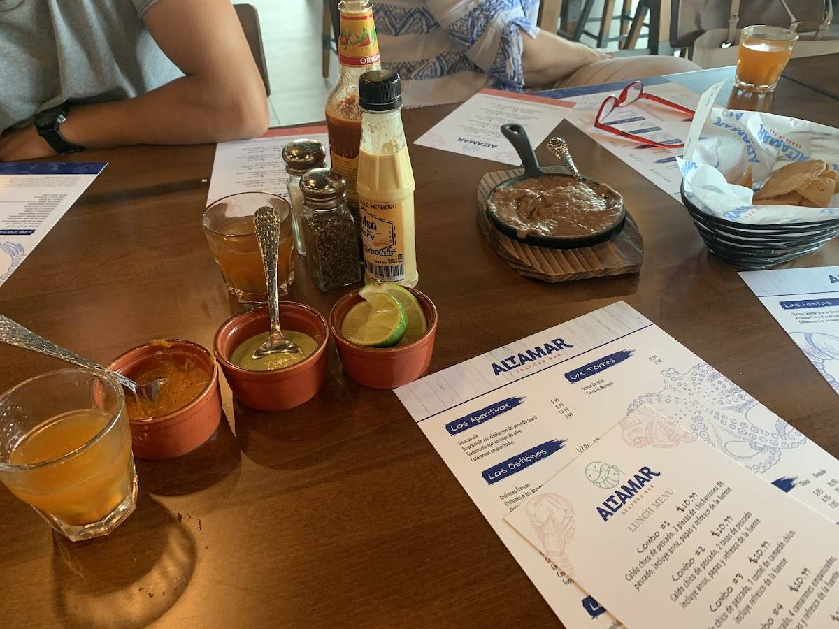 Menu at Altamar Seafood & Bar, Pharr