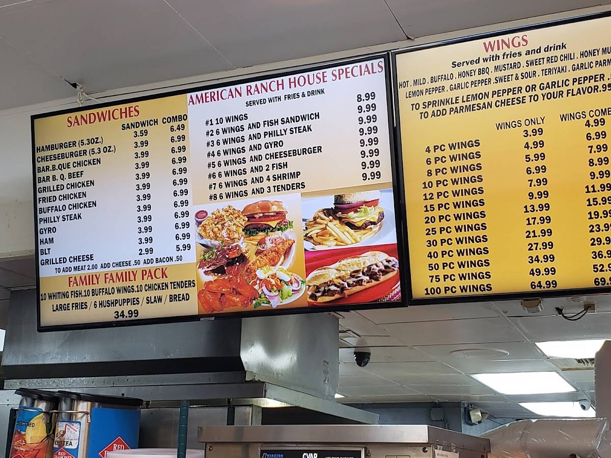 Menu at American Ranch House restaurant, Tarrant, Pinson Valley Pkwy