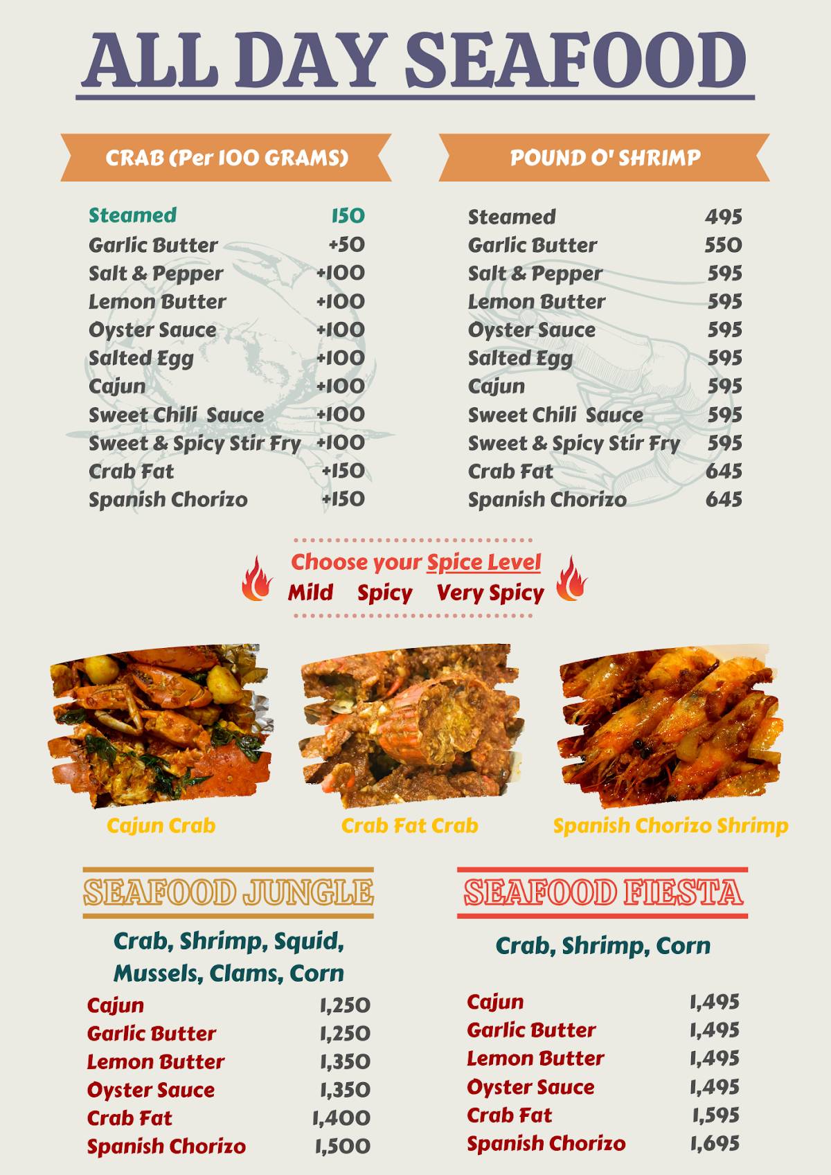 Carta del restaurante Amihan Lounge, San Pablo