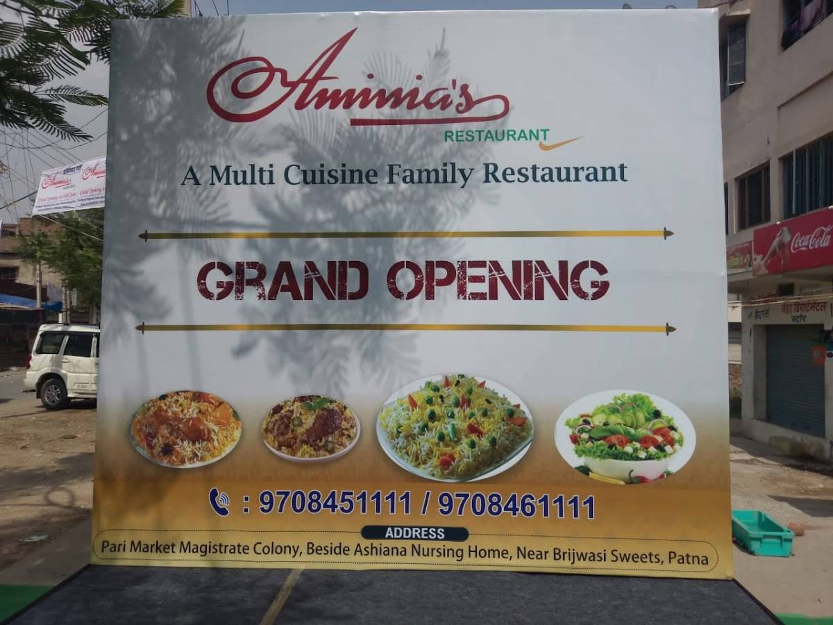Menu at Aminia's A Family Restaurant, Patna