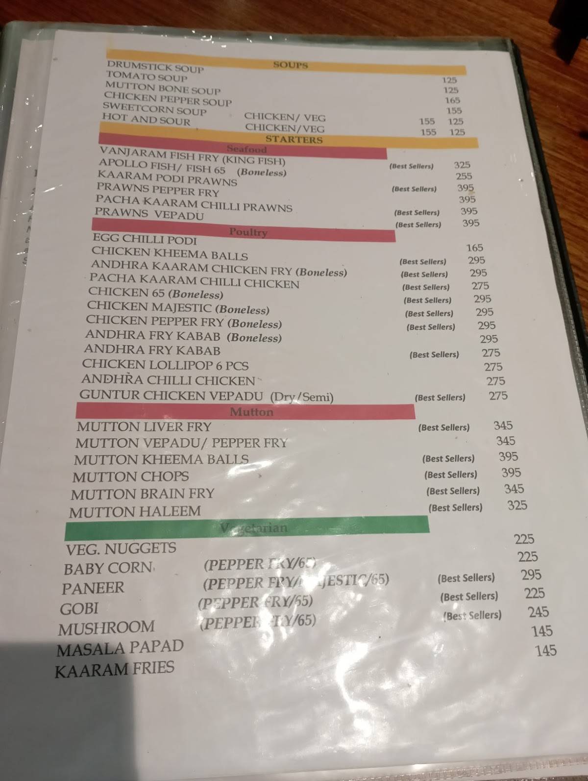 Menu at Andhra Kaaram - Taste The Tradition "Authentic Andhra Food ...