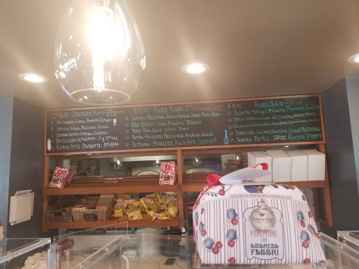 Menu at Angelo Elia the Bakery Bar, Oakland Park