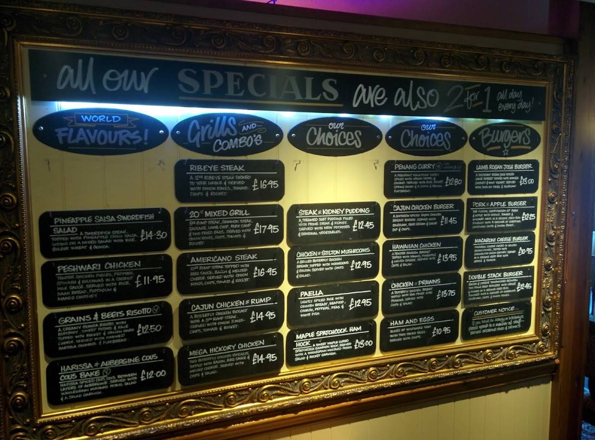 Menu at Apple Cart pub & bar, Peterborough