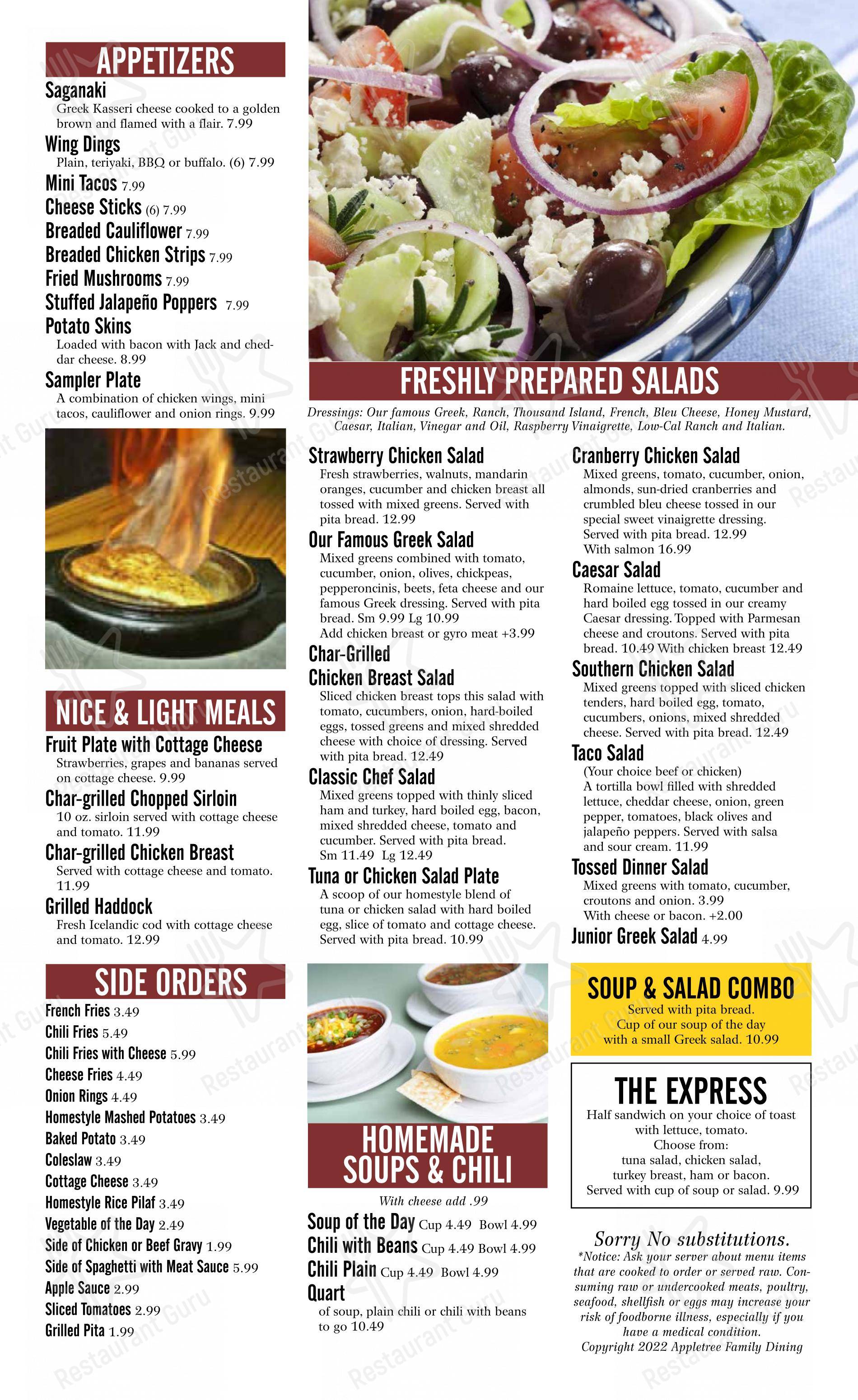 Menu at Apple Tree Family Dining restaurant, Lapeer