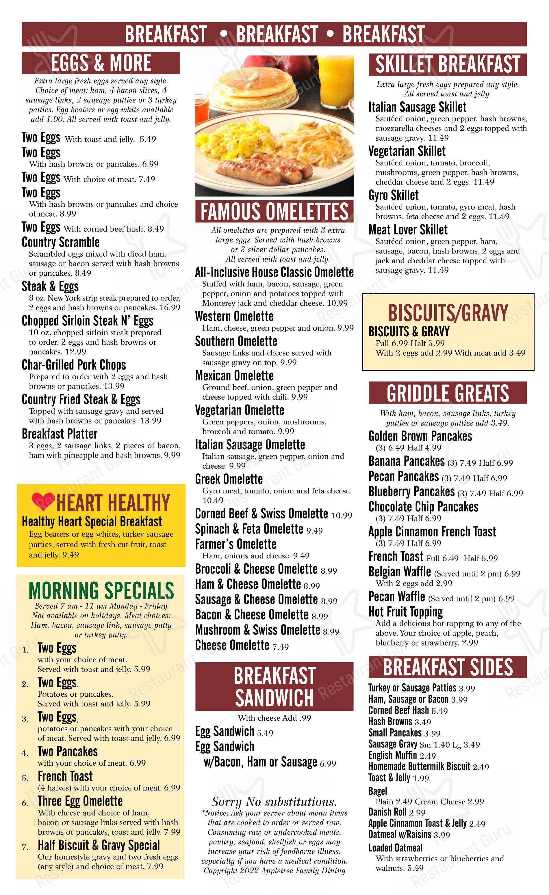 Menu at Apple Tree Family Dining restaurant, Lapeer