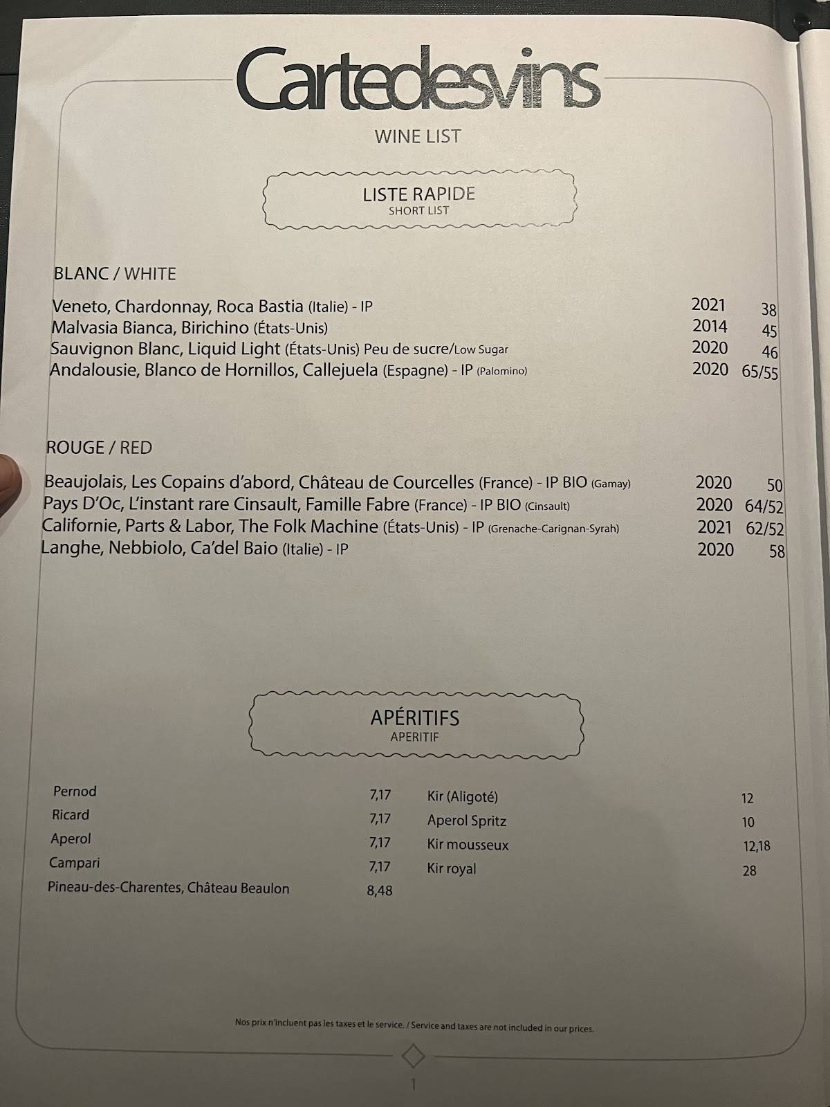 Menu at Arôme BBQ, Gatineau