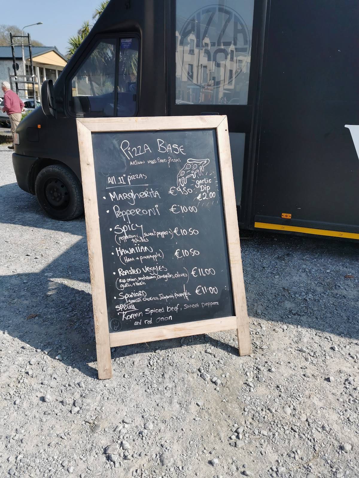 Menu at Artisan Wood Fired Pizza pizzeria, Glengarriff