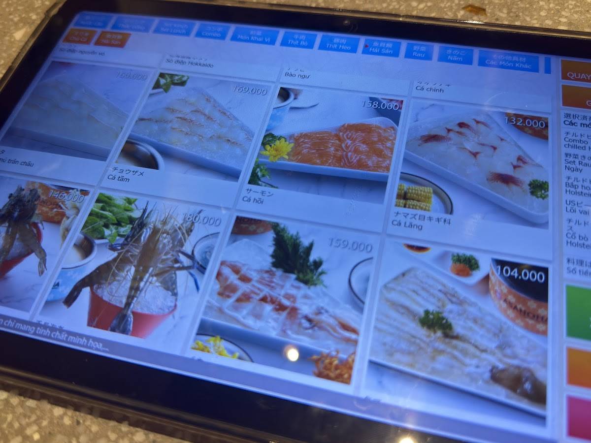 Menu at Asanoha - Modern Japanese Hotpot restaurant, Ho Chi Minh City