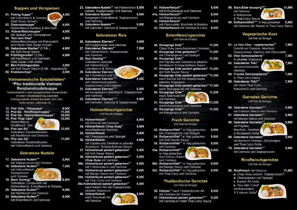 Menu at Asia Bistro & Sushi restaurant, Pulsnitz