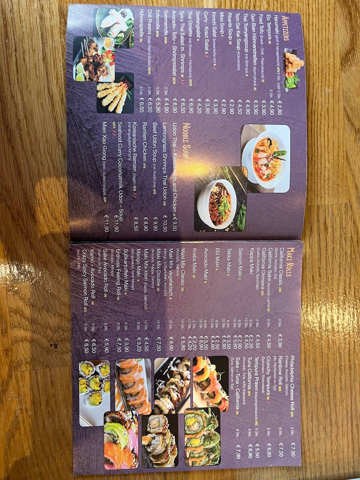 Speisekarte von Asian Cuisine Bowl restaurant, Wien