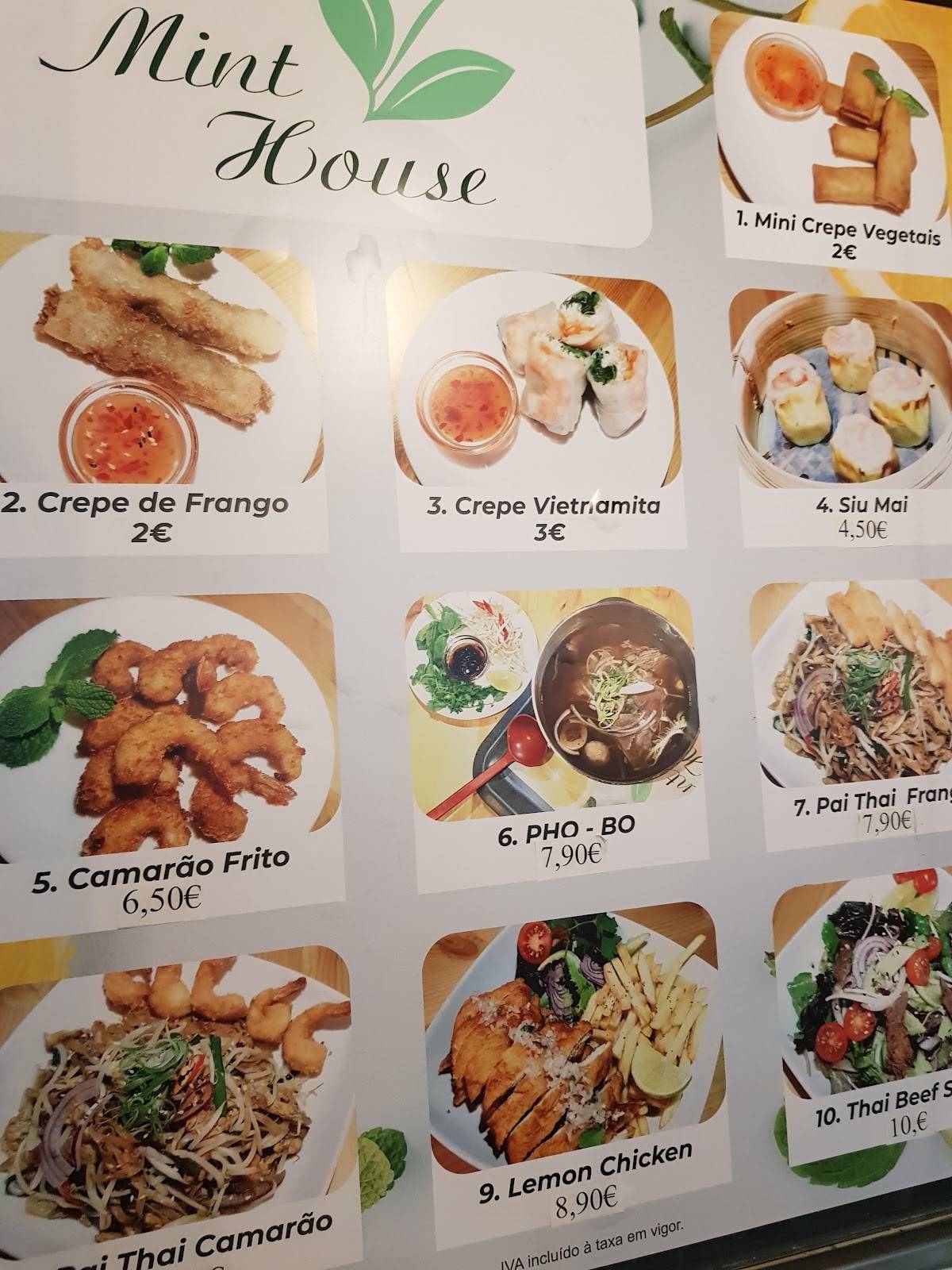 Menu em Asian Street Food restaurante, Lisboa