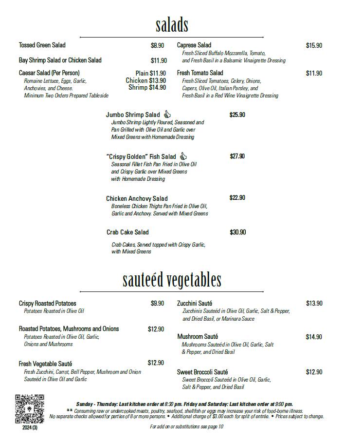 Menu at Assaggio Kailua restaurant, Kailua, 354 Uluniu St #101