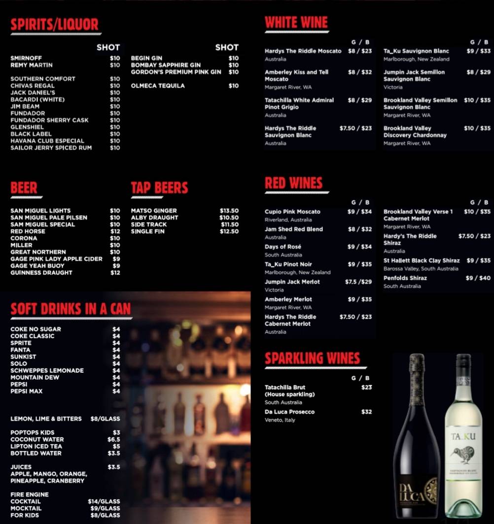 Menu at BBQ Heaven, Mandurah