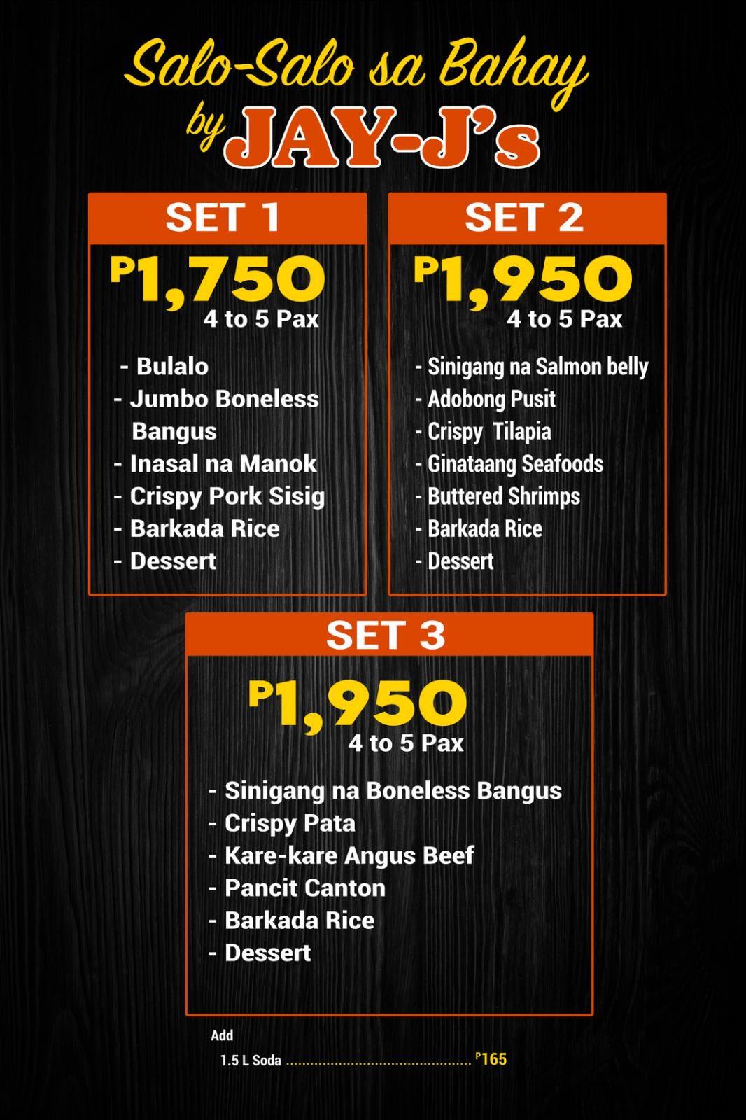Menu at Jay J's Inasal Timog BBQ, Quezon City, 92 Mother Ignacia Ave