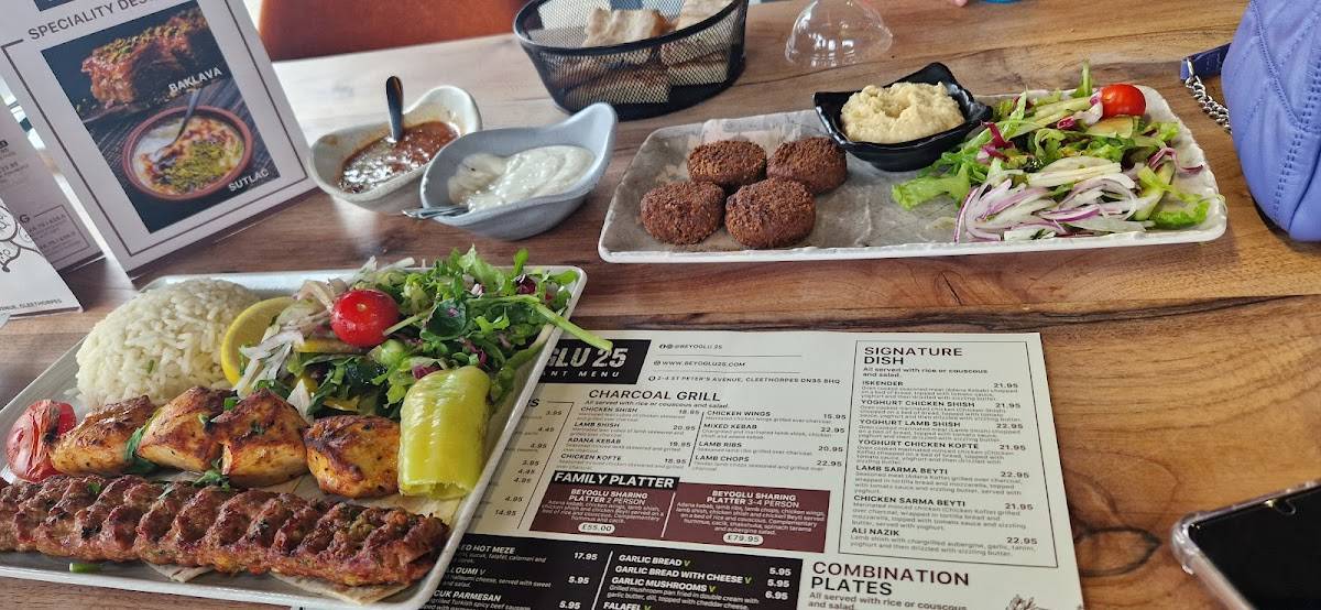 Menu at BEYOGLU 25- TURKISH RESTAURANT, Cleethorpes