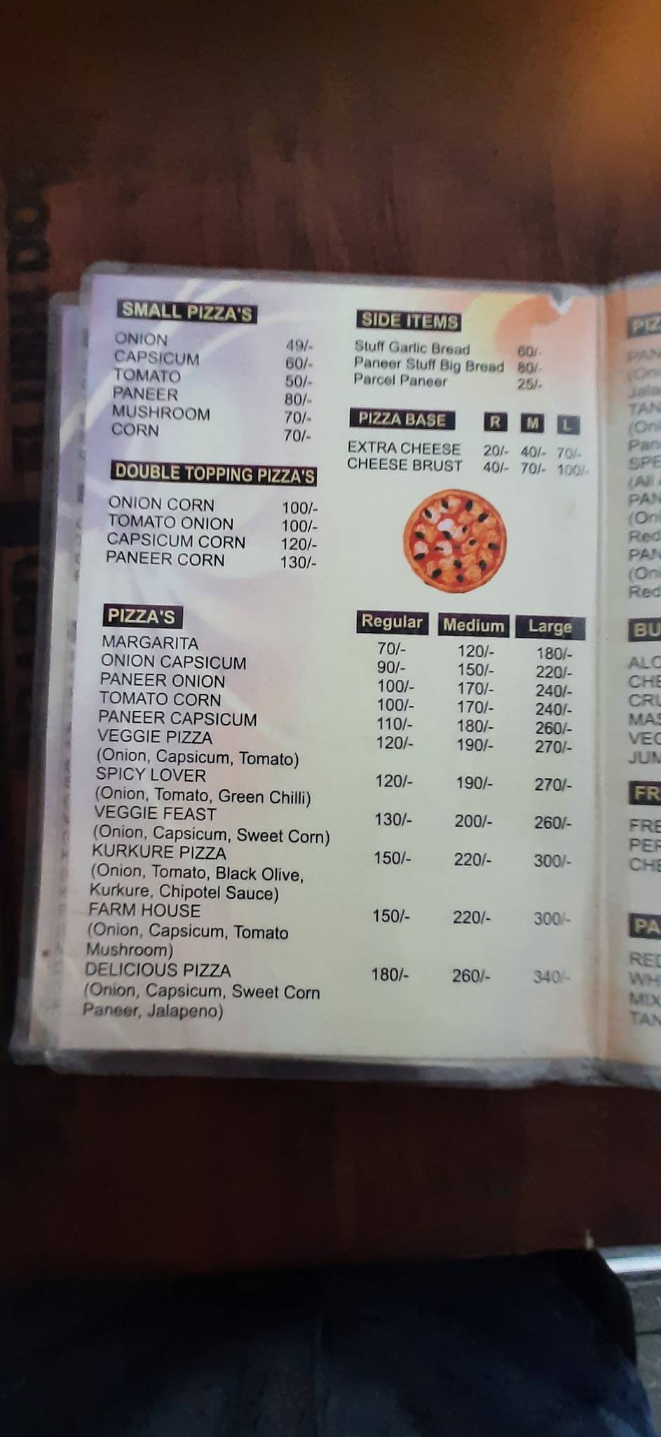 Menu at BIG SLICE PIZZA FAMILY RESTAURANT, Ambala