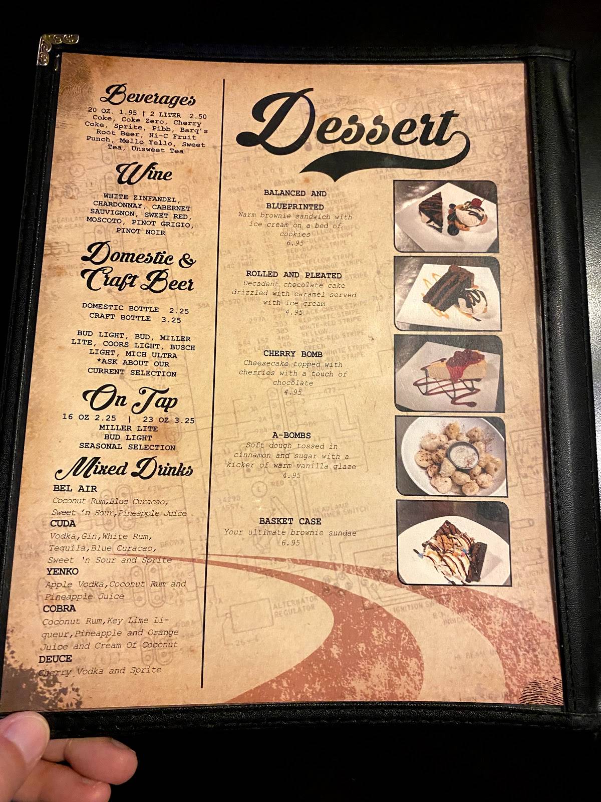 Menu at Backstreet Pizza pizzeria, Sullivan, 523 S Section St