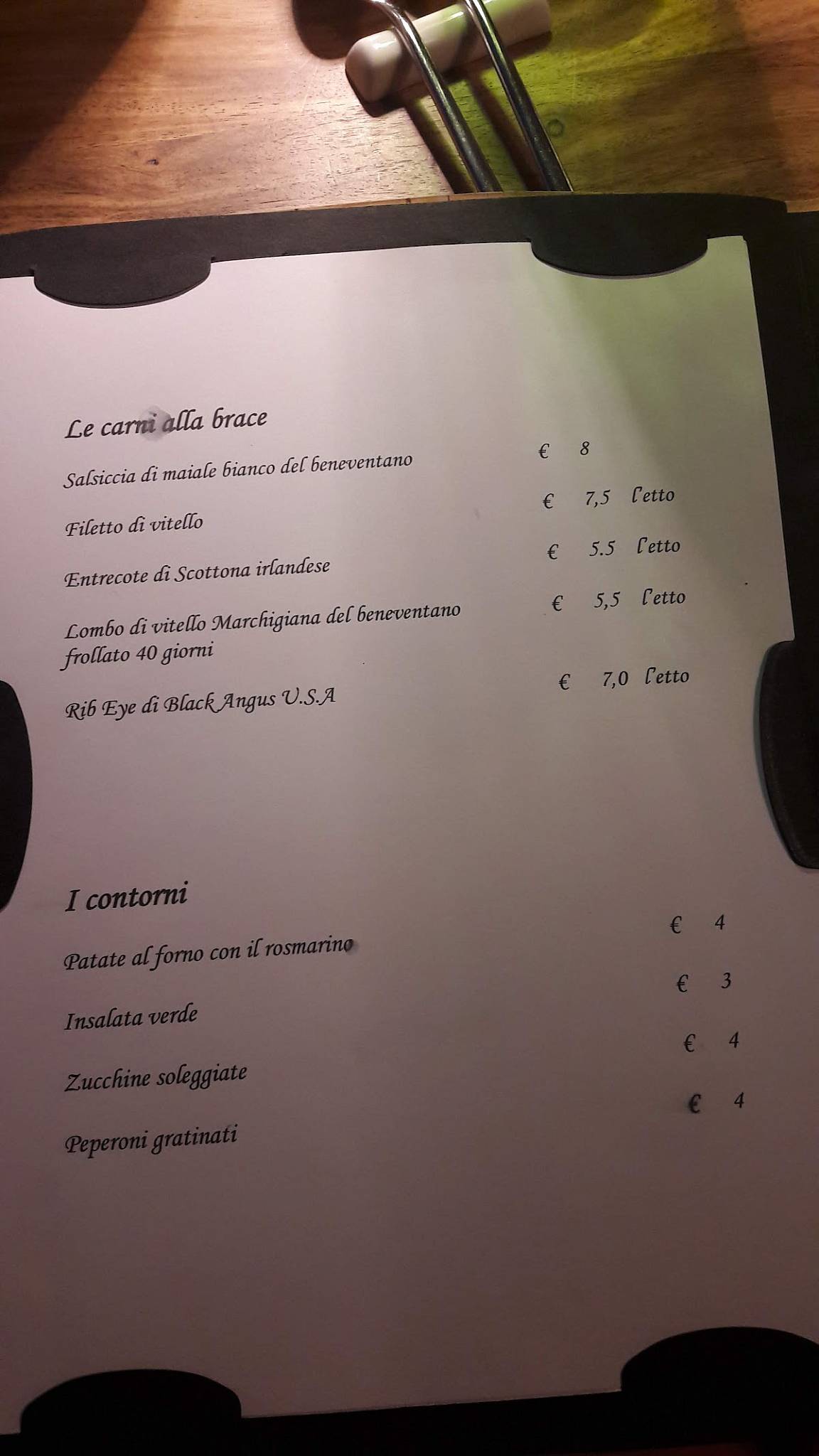Menu da Abraxas Osteria ristorante, Pozzuoli, Via Scalandrone