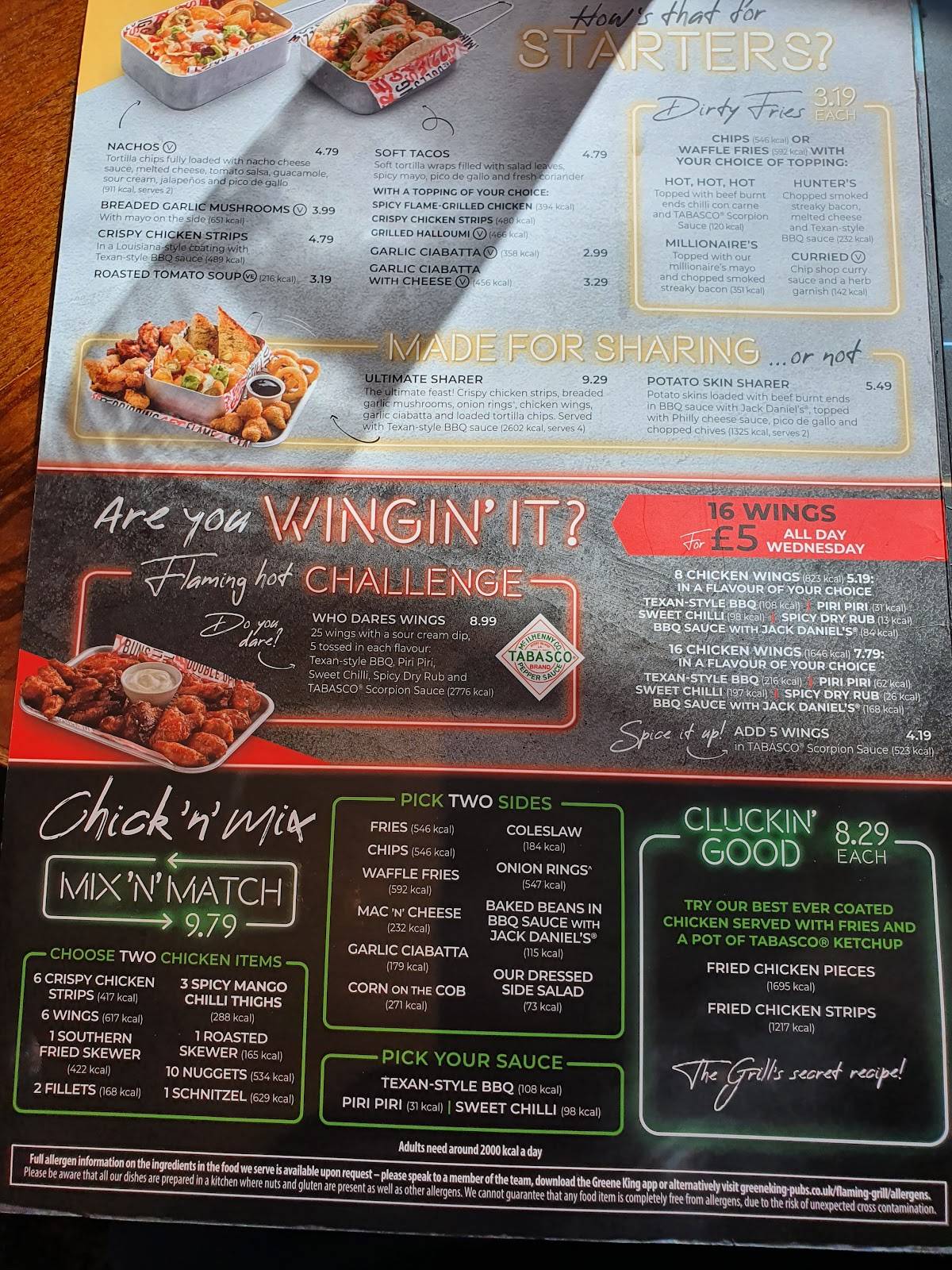Menu at Badger Box pub & bar, Nottingham, Derby Rd