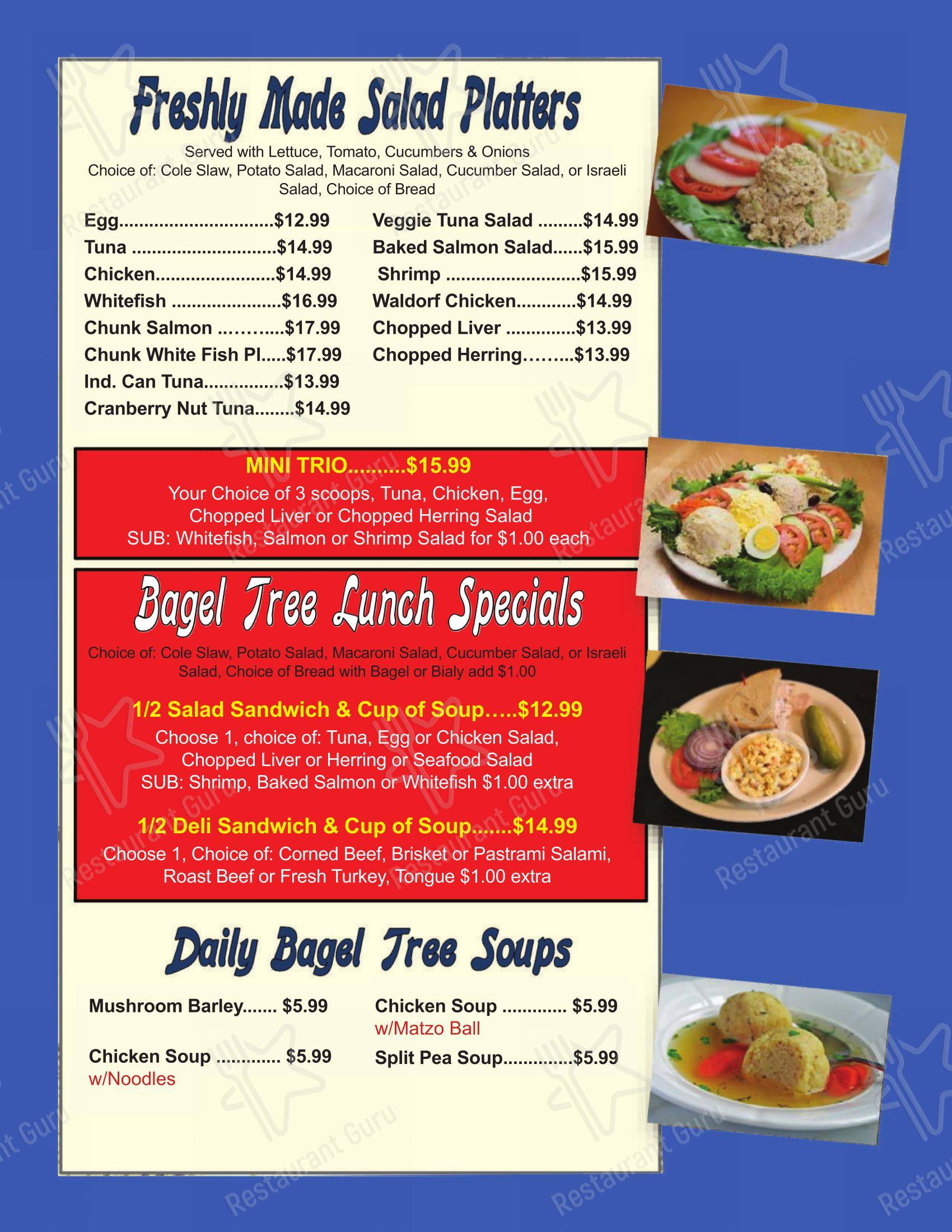 Menu at Bagel Tree Restaurant, Delray Beach