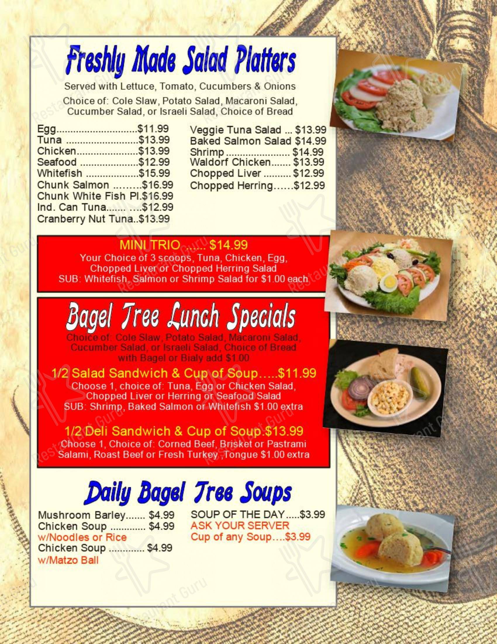 Menu at Bagel Tree Restaurant, Delray Beach