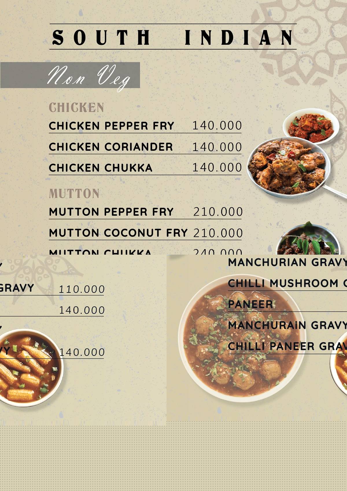 Menu at Banana Leaf Saigon Indian Restaurant, Ho Chi Minh City, 46/6 ...