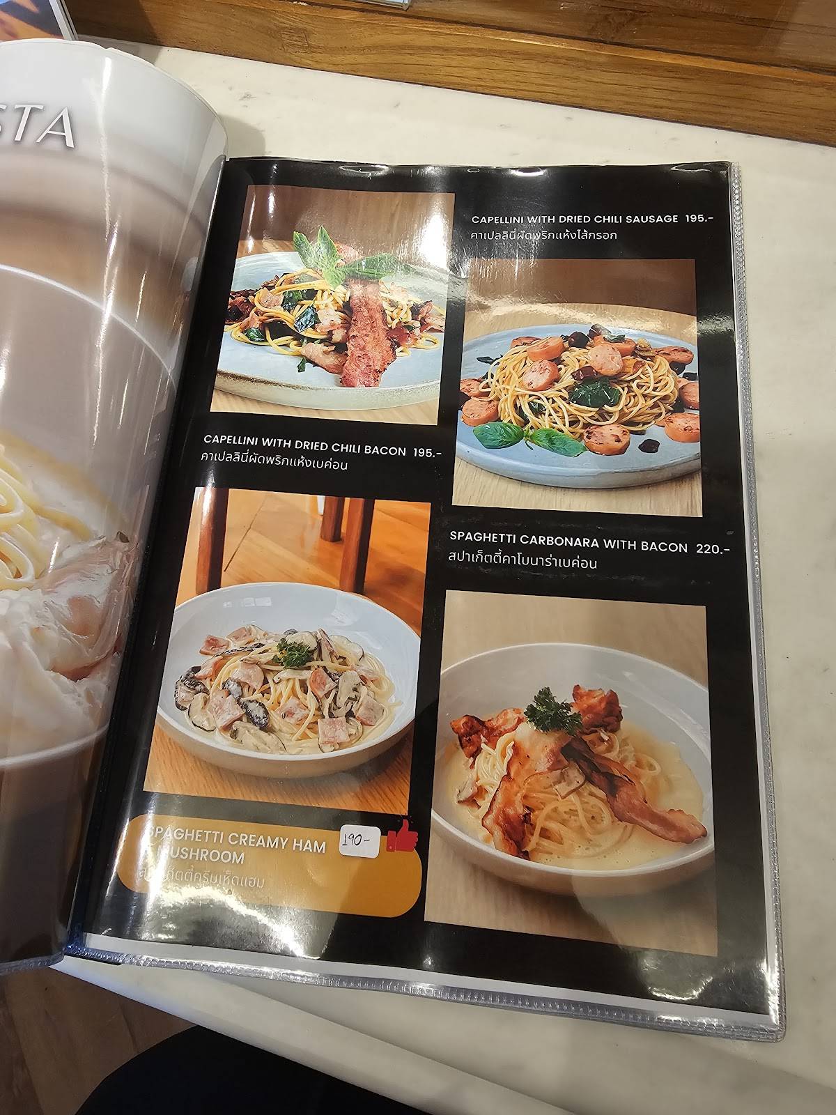 Menu at Symmetry BKK cafe, Bangkok, 653, 653/1-3 Pracha Uthit Rd