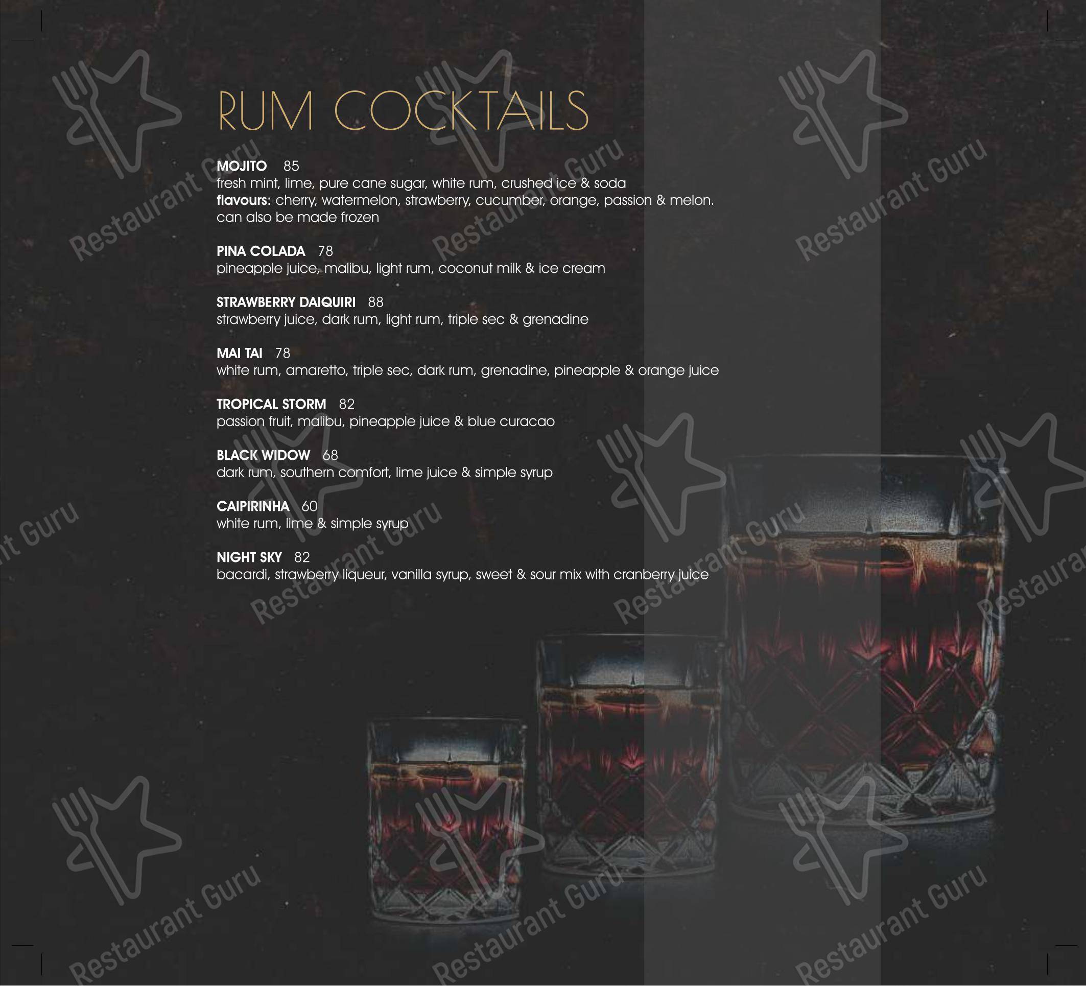 Menu at Baobab Cafe & Grill, Pretoria, Menlyn Shopping Centre