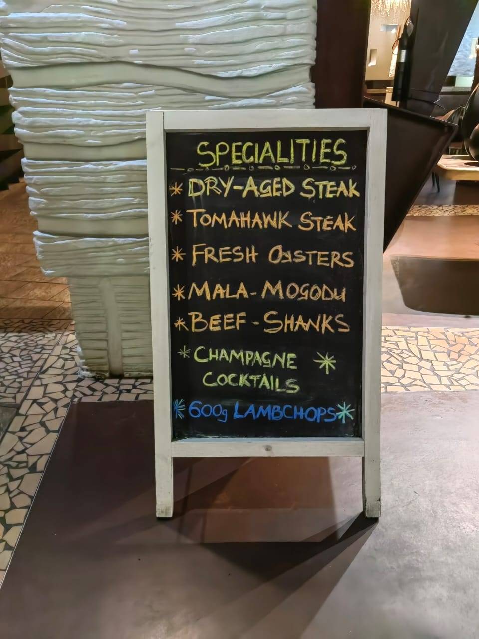 Menu at Baobab Cafe & Grill, Pretoria, Menlyn Shopping Centre