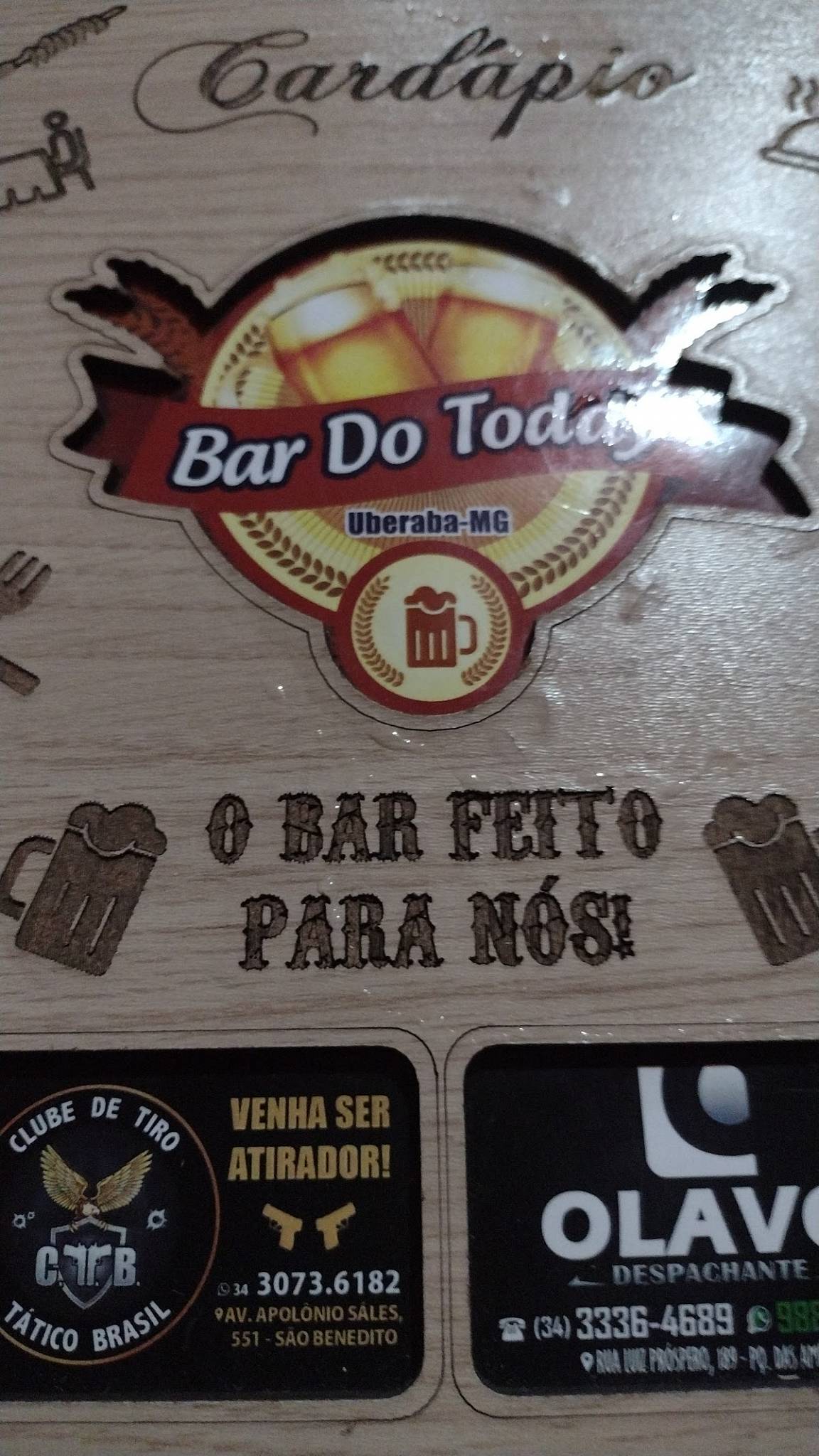 Menu em Bar Do Toddy, Uberaba