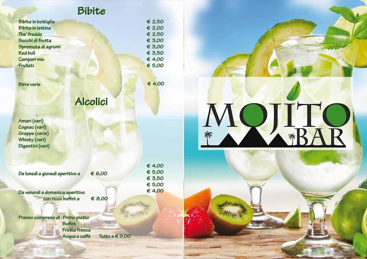 Menu at Bar Mojito, Nembro