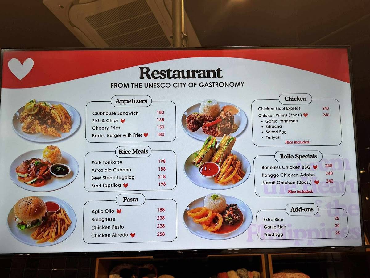 Menu at Barbs. Bakeshop & Restaurant - Ubelt, Manila