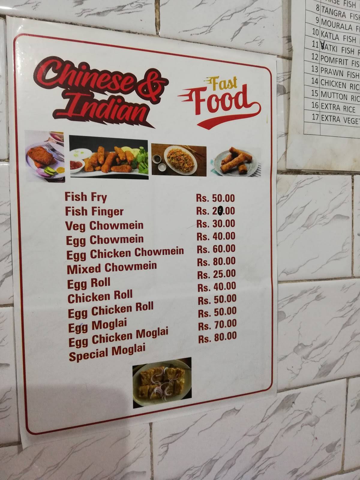 Menu at Barua Eating House, Kolkata, 6