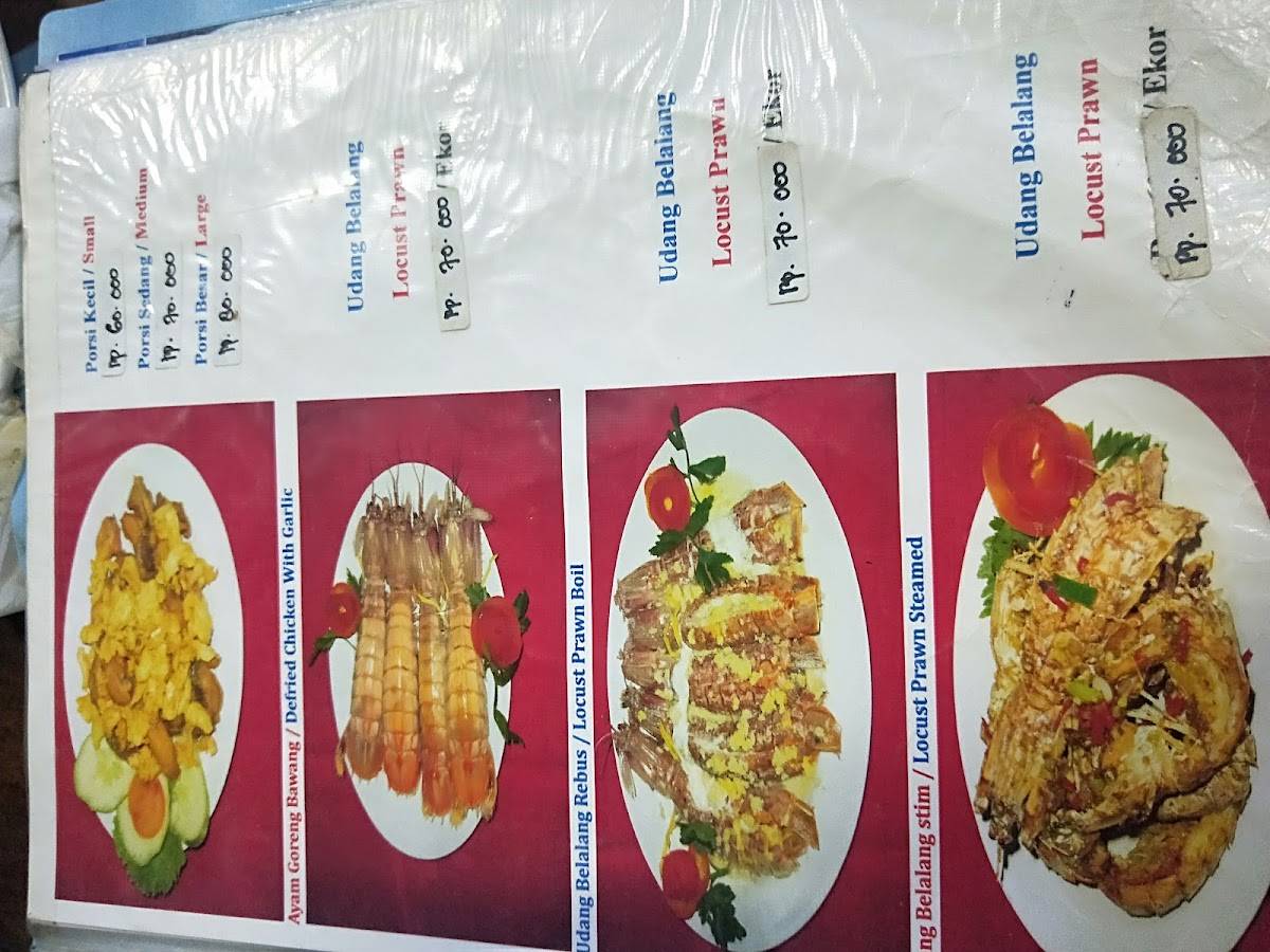 Menu at Golden Prawn 933 restaurant, Batam