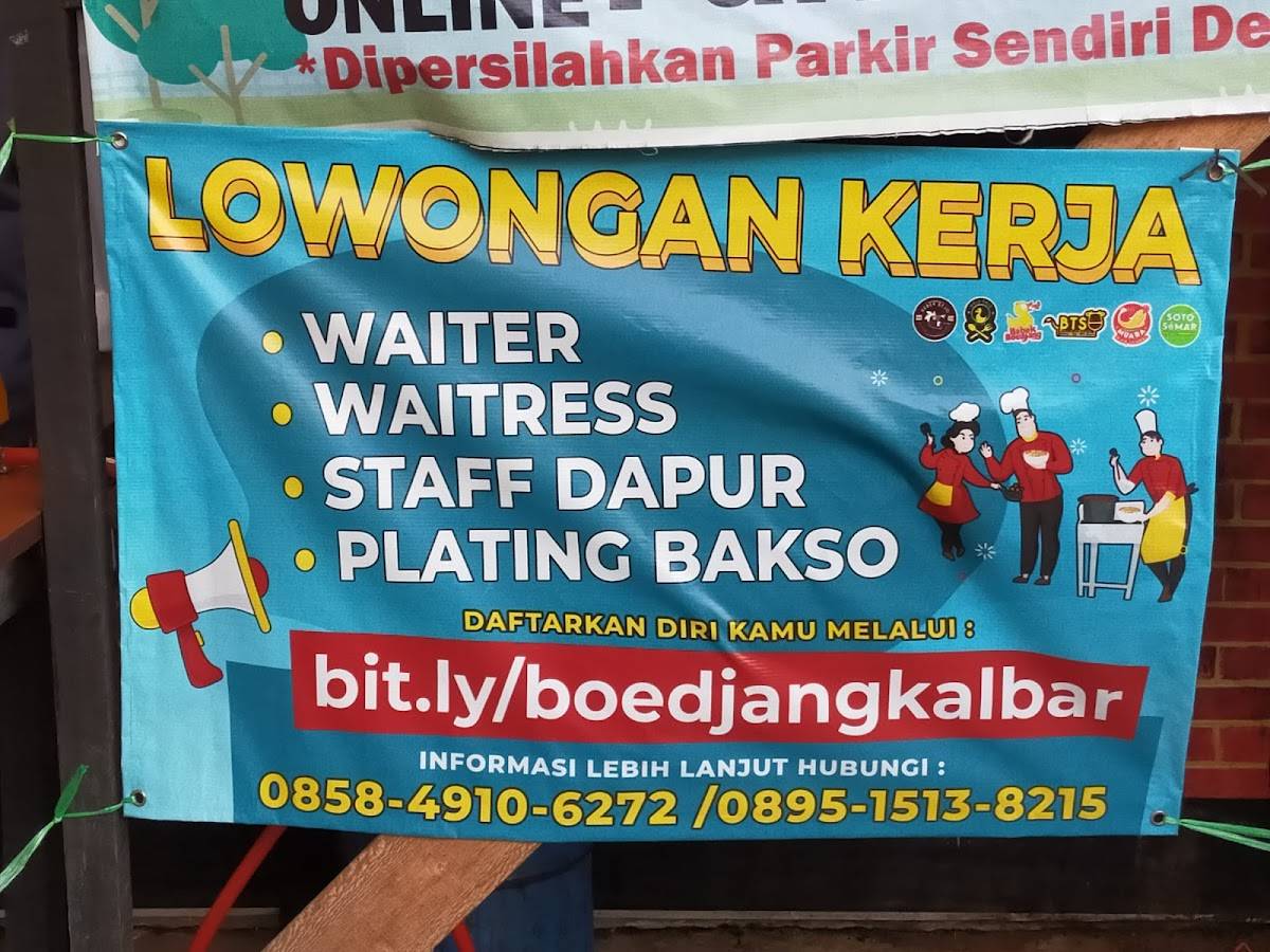 Carta del restaurante Bebek Boedjang Merdeka, Pontianak