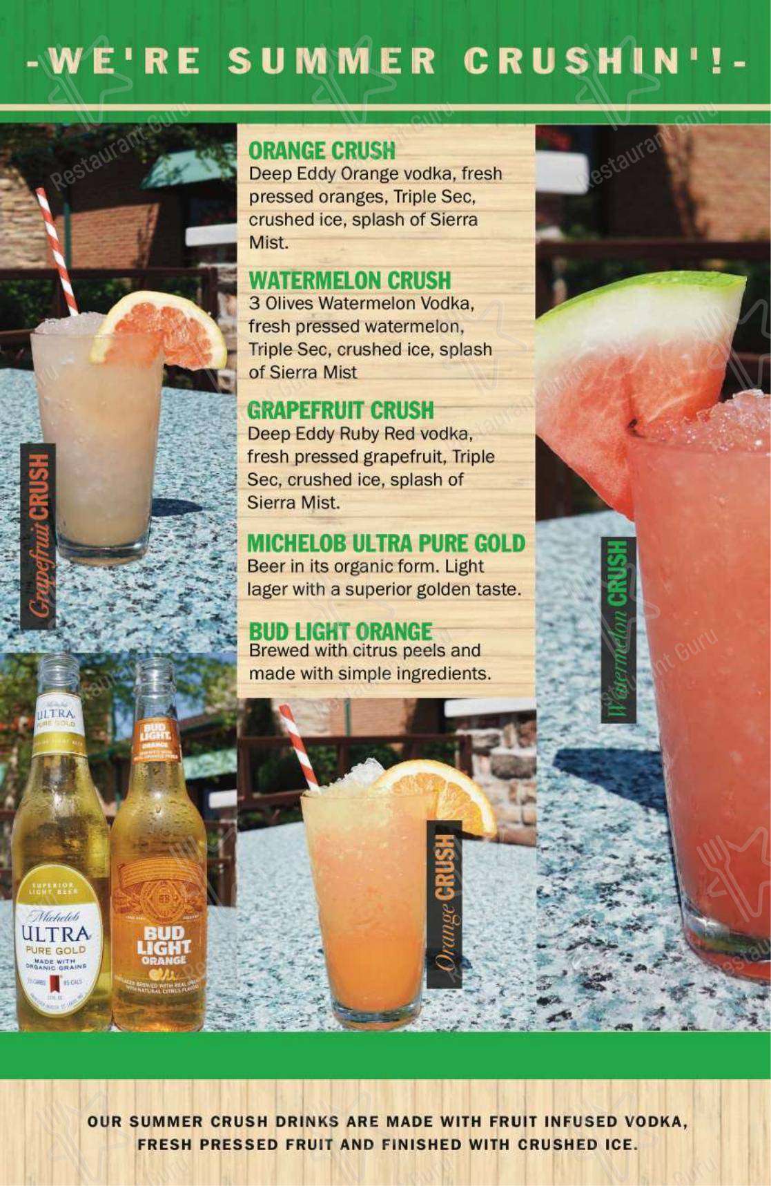 Menu at Beer Barrel Pizza & Grill, Lima, S Dixie Hwy