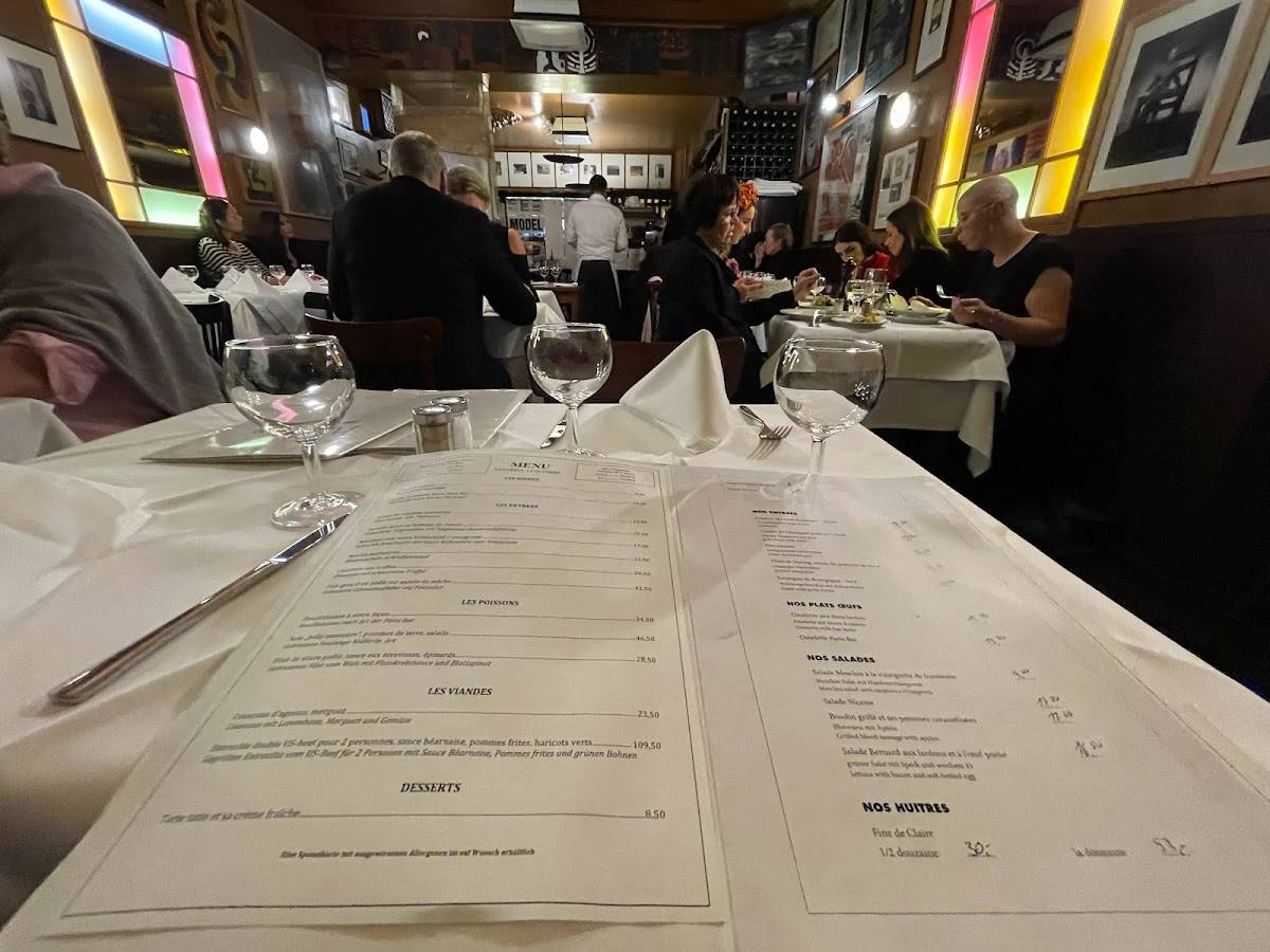 Menu at Paris Bar, Berlin