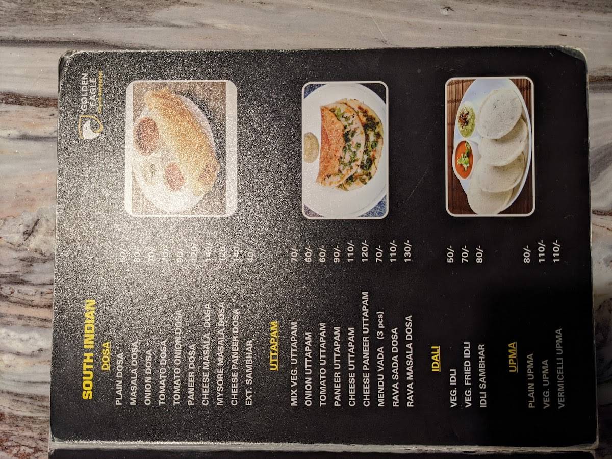 Menu at GOLDEN EAGLE HOTEL AND RESTAURANT, Bhachau